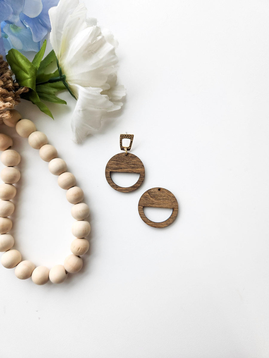 Half Circle Macrame | Wood Earring Blank | Wood Findings – Blue Shore ...